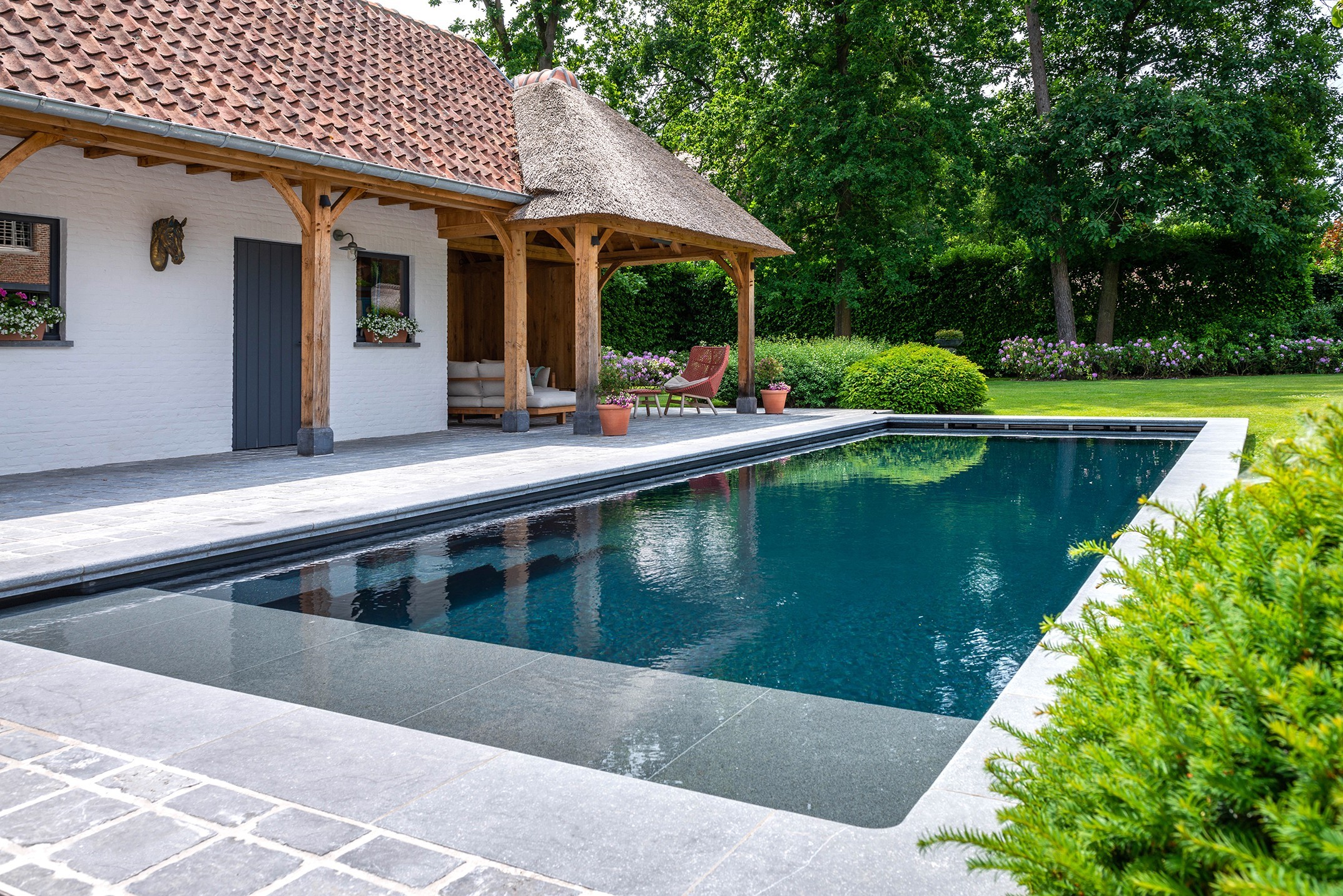 Zwembad van Leisure Pools Belgium - Magnifieke setting met voldoende ...